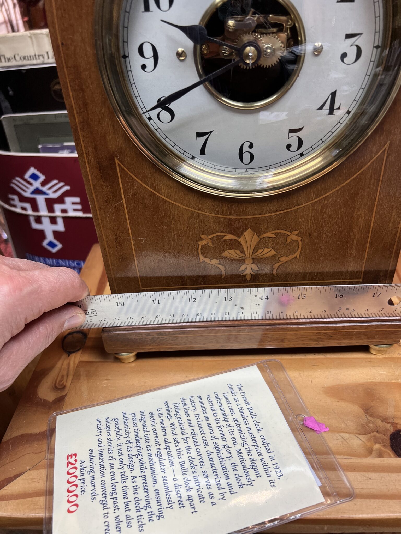 1926 French Lancet BULLE Clock - Eastbourne Rug Gallery